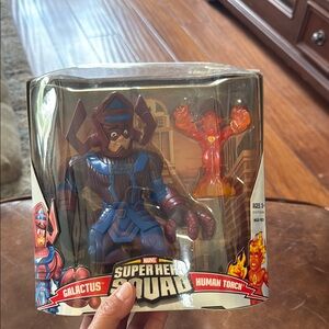 Marvel | Other | Marvel Action Figures Blue And Orange Playset | Poshmark